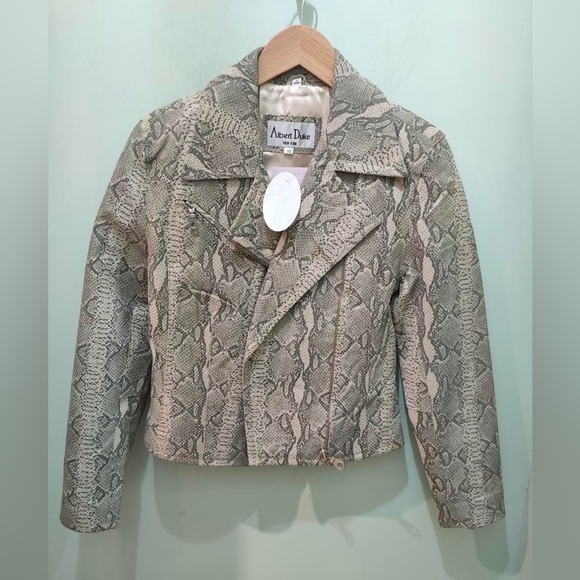 Albert Duke | Jackets & Coats | Albert Duke Vintage Y2k Snake Moto ...